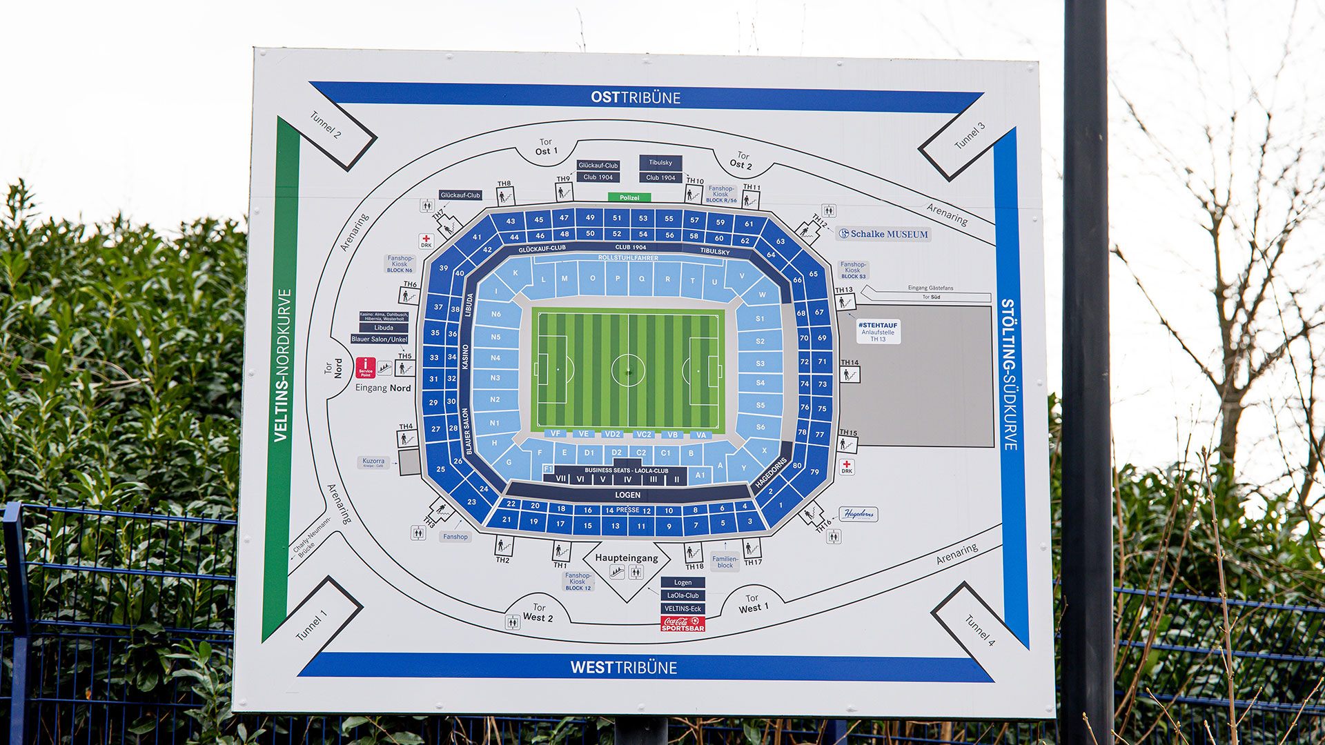 Stadionplan - FC Schalke 04 - VELTINS-Arena